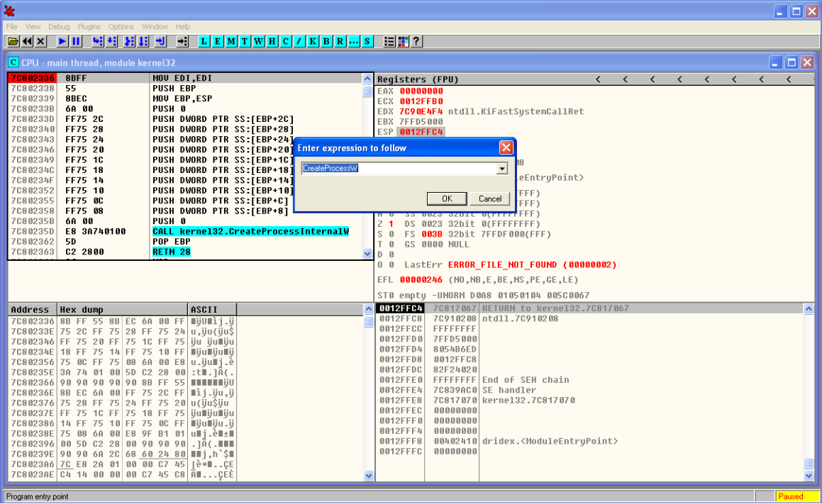 Malware Analysis – Dridex & Process Hollowing | Count Upon Security